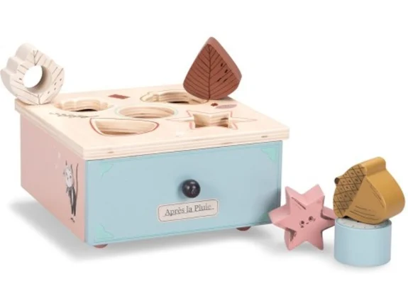 Moulin Roty Kocka za umetanje oblika - Après la Pluie