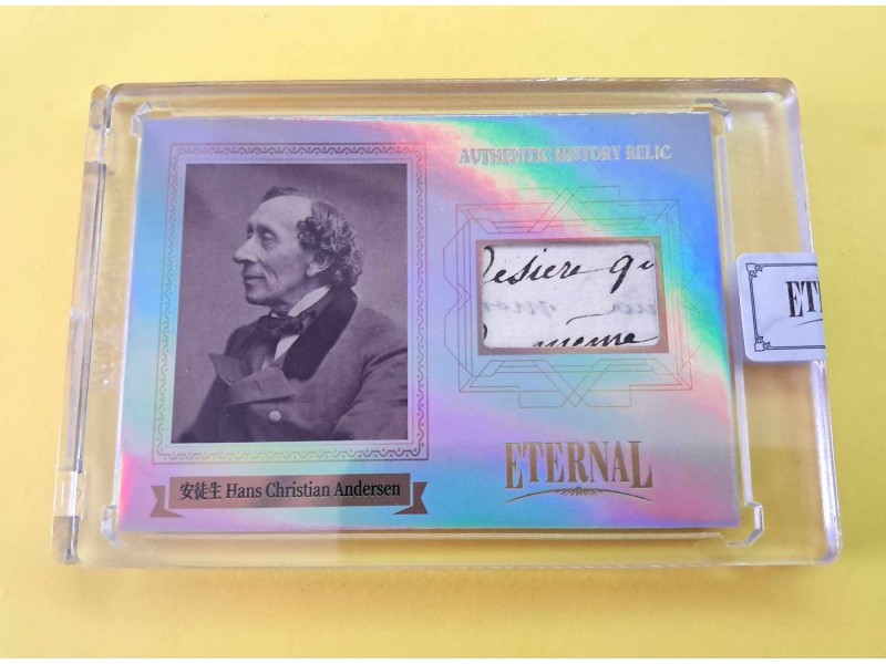 Hans Christian Andersen /50 Autentic Relic ETERNAL