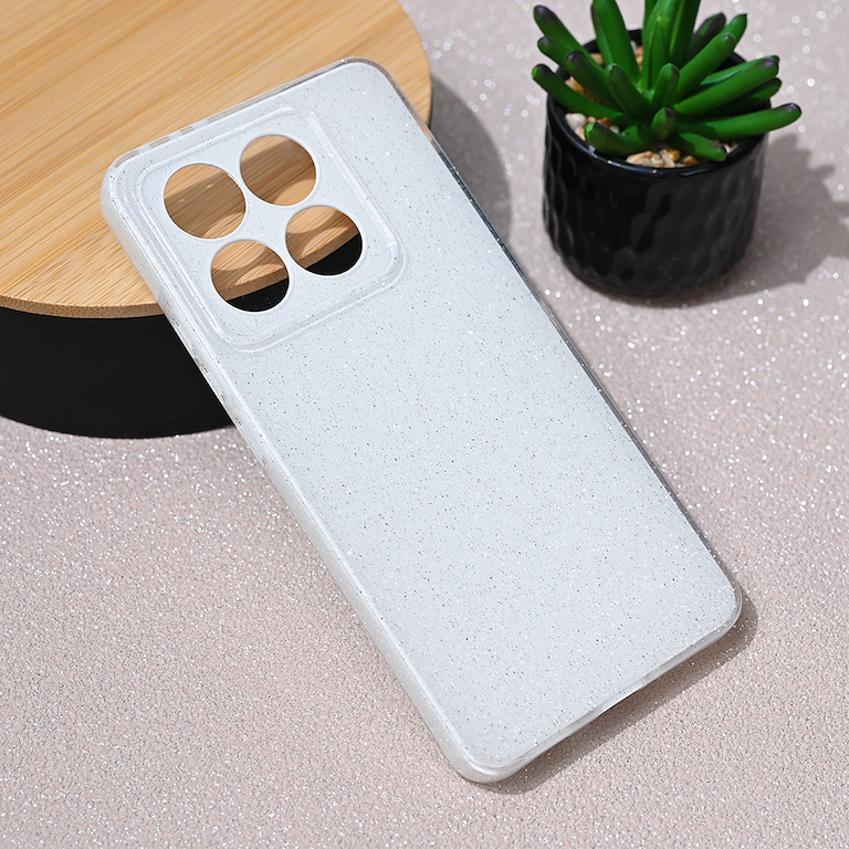 Futrola Sparkle Dust za Xiaomi 14T bela