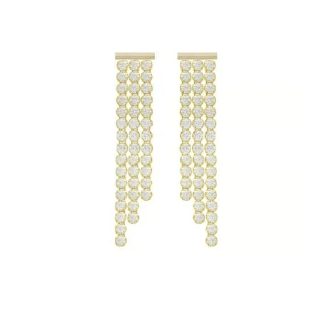 Victoria cruz eunoia crystal gold mindjuše sa swarovski kristalima ( a4365-07dt )