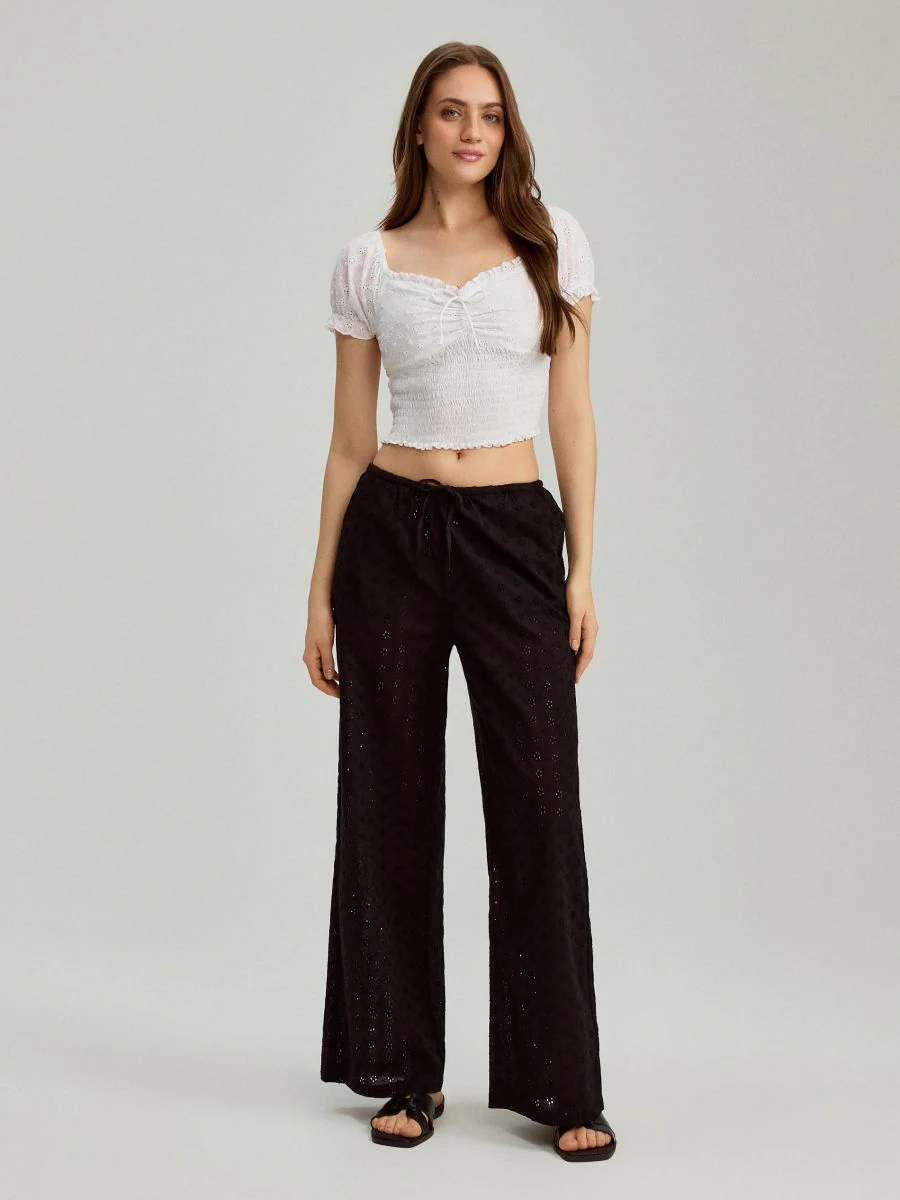 Wide leg pantalone