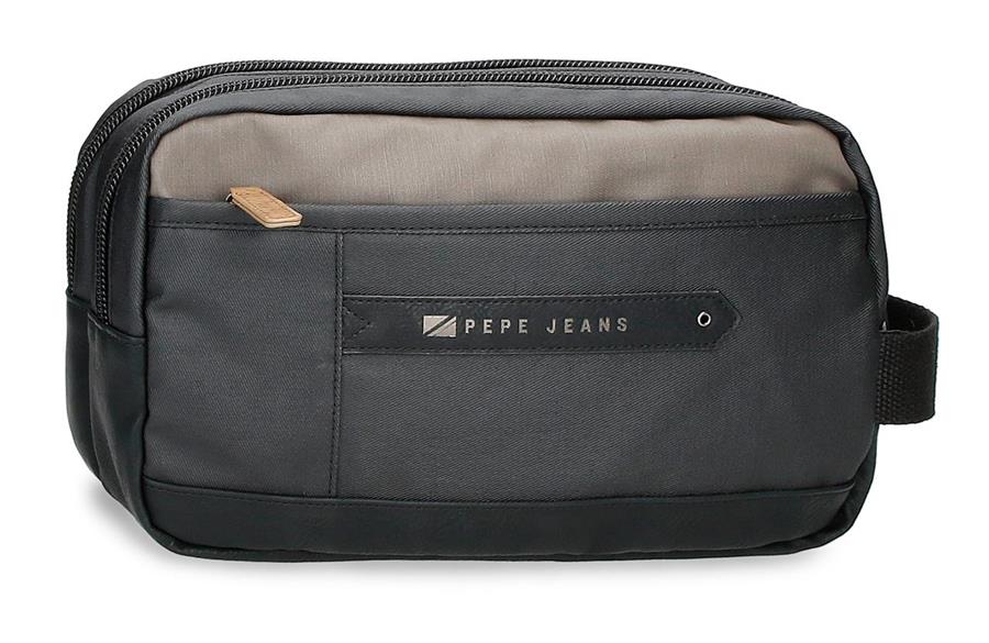 Neseser (2 pregrade) CARDIFF Pepe Jeans | crna | poliester-eko koža