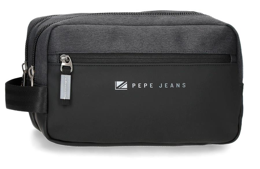 Neseser (2 pregrade) JARVIS Pepe Jeans | crna | poliester-eko koža