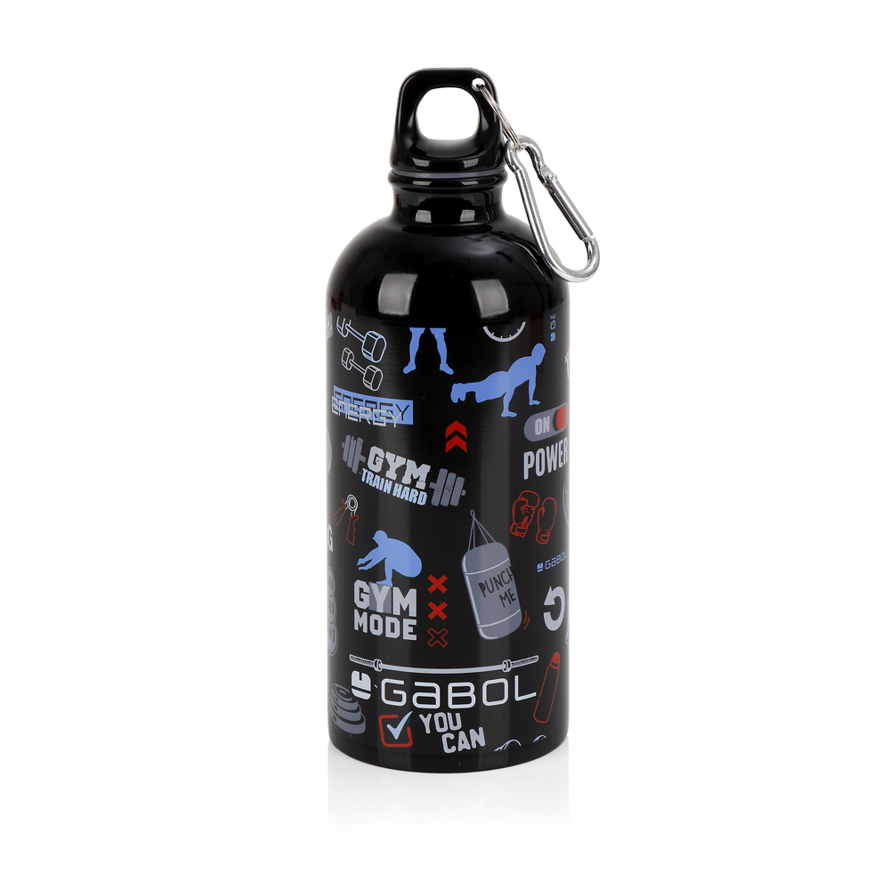 TRAINING Gabol ALU boca za vodu | crna | 600 ml