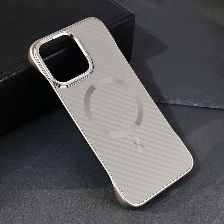 Zastitna maska (futrola) Magsafe Carbon - iPhone 15 Pro Max 6.7 siva