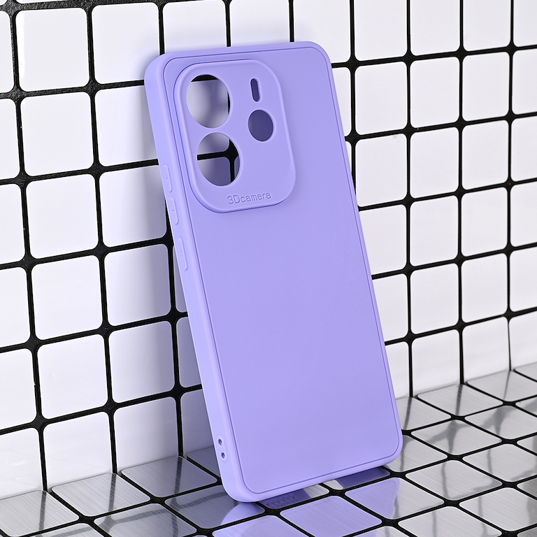 Zastitna maska (futrola) 3D Camera - Xiaomi Redmi Note 14 4G (SRB) ljubicasta