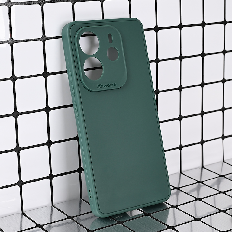 Zastitna maska (futrola) 3D Camera - Xiaomi Redmi Note 14 4G (SRB) tamno zelena
