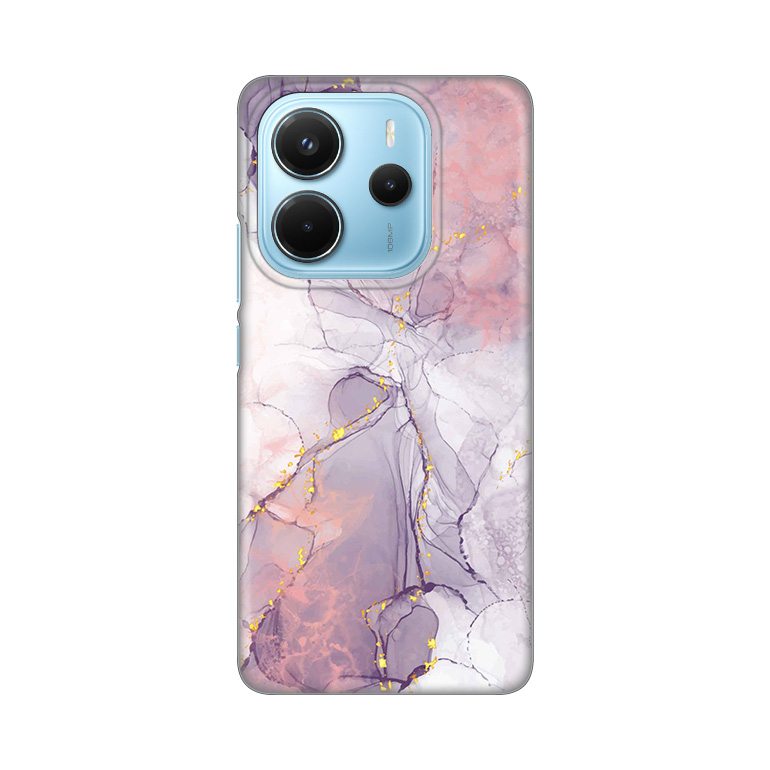 Zastitna silikonska maska (futrola) PRINT - Xiaomi Redmi Note 14 4G (SRB) Pink Marble
