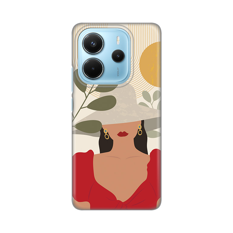 Zastitna silikonska maska (futrola) PRINT - Xiaomi Redmi Note 14 4G (SRB) Summer Girl