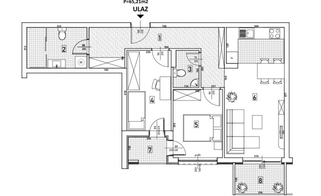 NOVI SAD - TELEP - 67. 23 m2