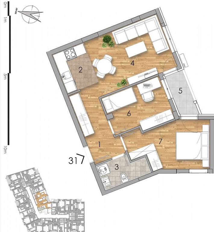 NOVI SAD - PODBARA - 53. 43 m2