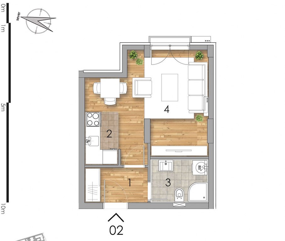 NOVI SAD - PODBARA - 28. 07 m2