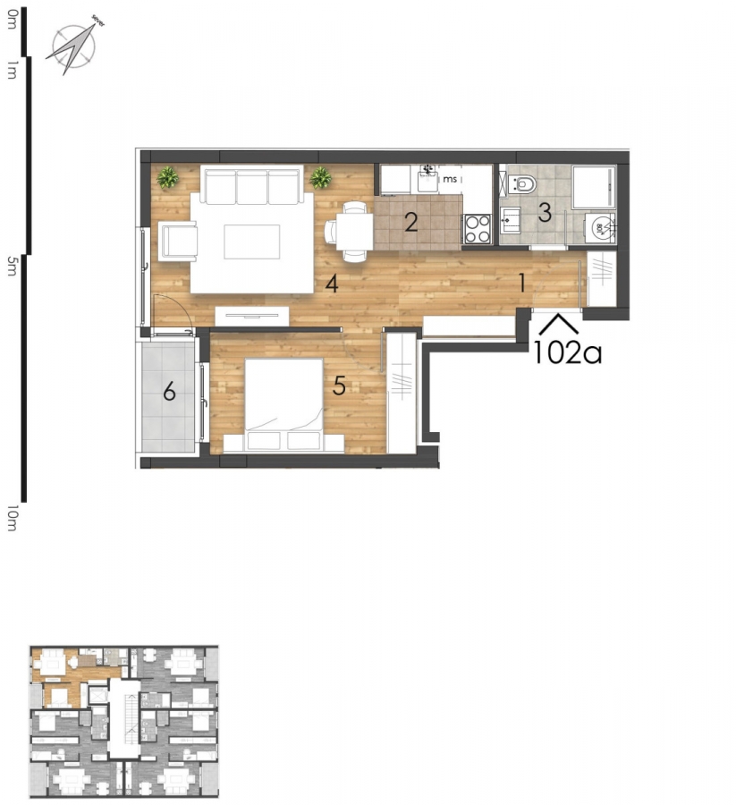 NOVI SAD - TELEP - 41. 75 m2