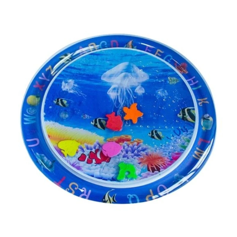 BBO Round Jellyfish vodena podloga za bebe Blue, 3m+