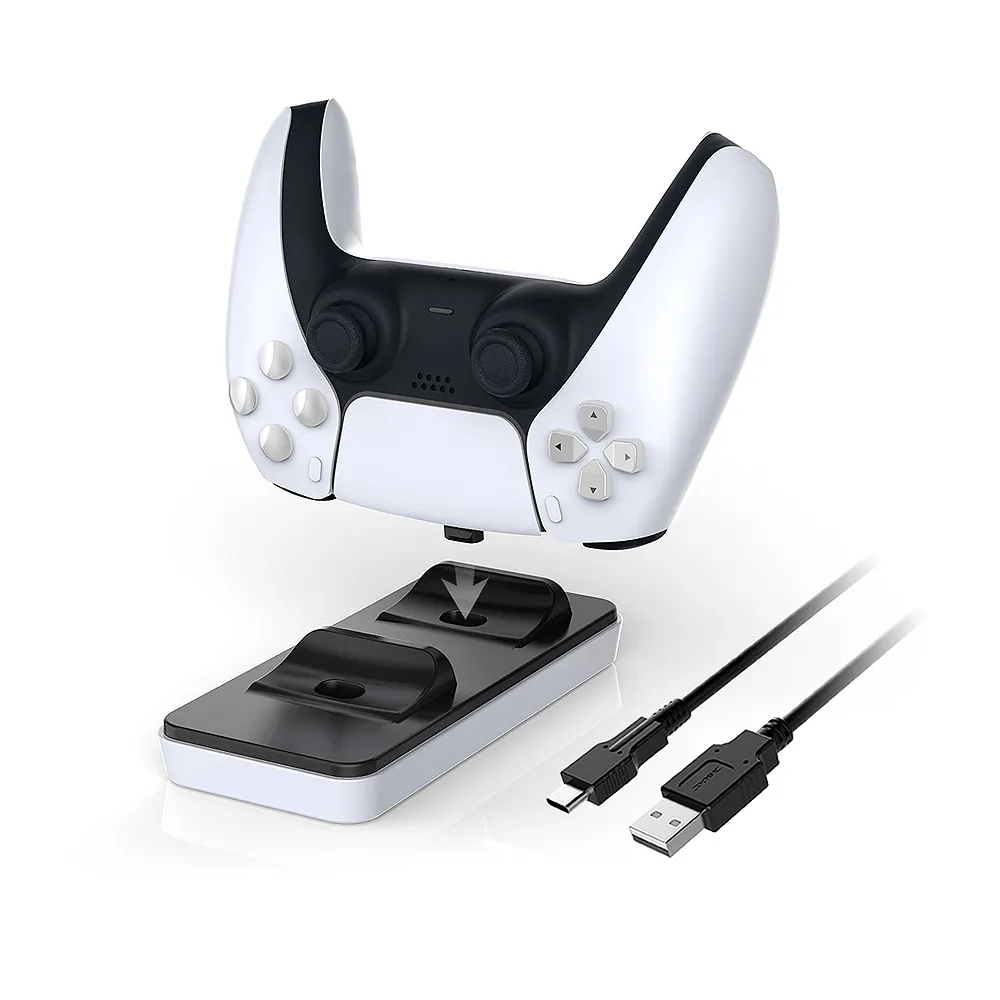 Dobe TP5-0505 stalak-punjac za dva gamepada PS5 bel1