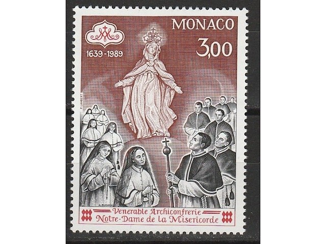 Monaco, Monako - 1989 - Notre Dame of Misericord - MNH
