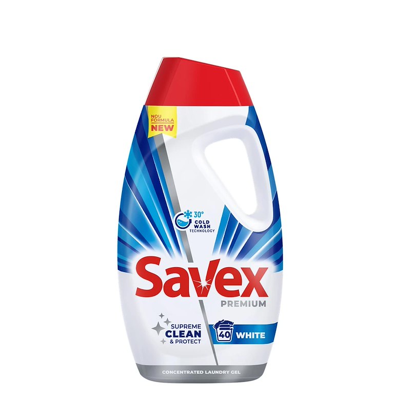 SAVEX TEČNI DETERDŽENT 1,8L PREMIUM WHITE / 40