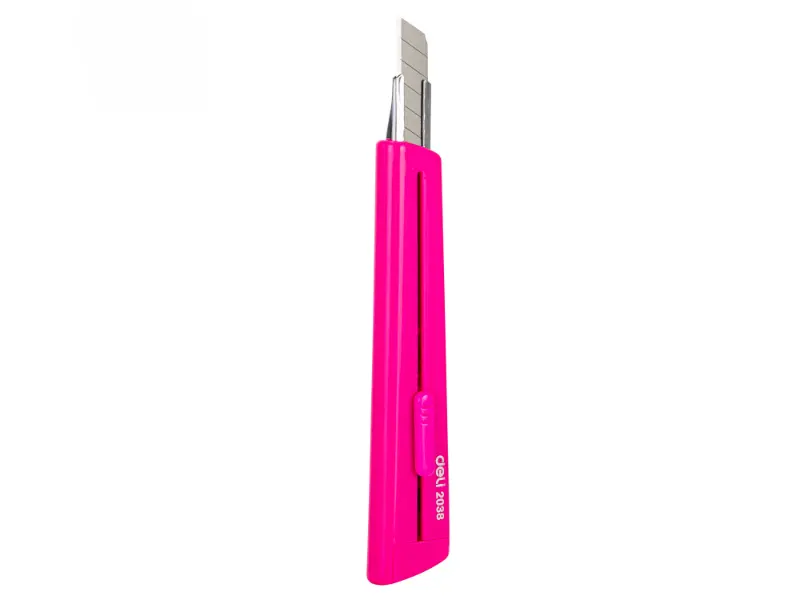 DELI Skalpel sa metalnom vođicom E2038, 9mm, Roze