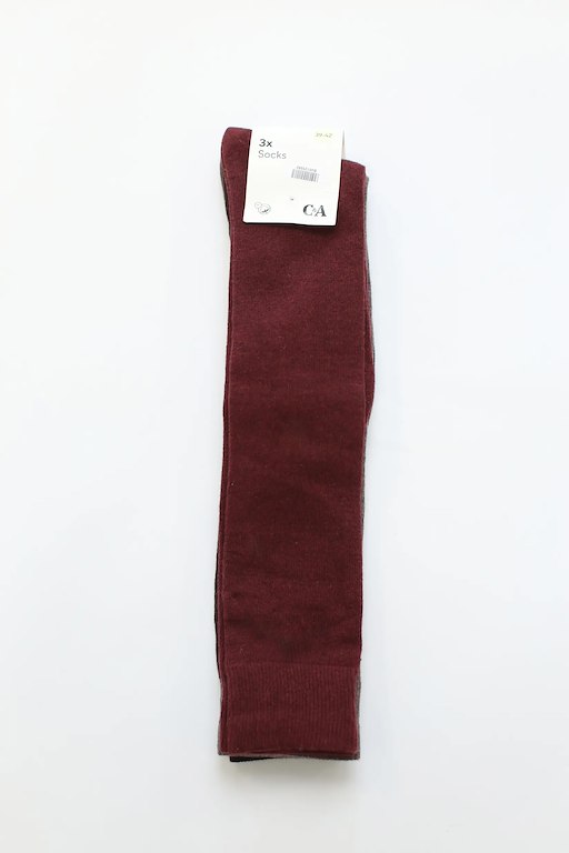 C&A Ženske čarape, Bordo