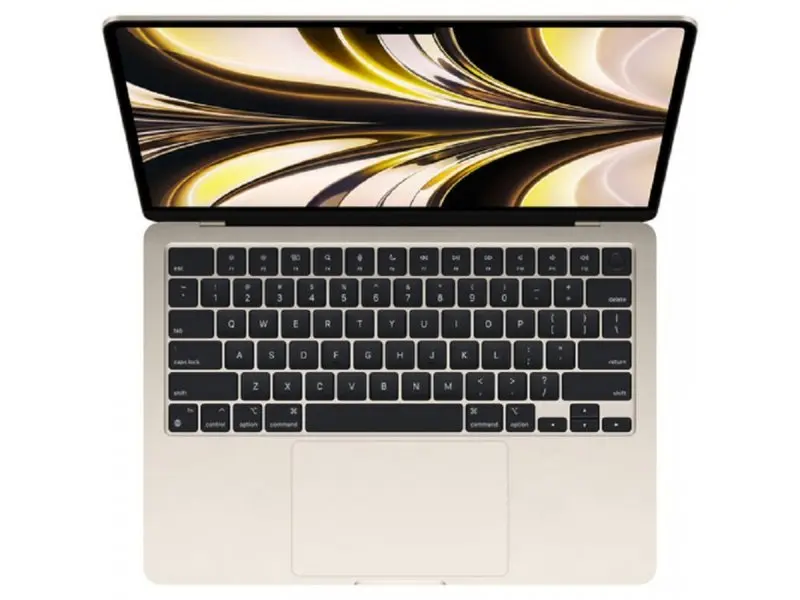 APPLE Laptop MacBook Air 13, M2, 16GB, 256GB SSD (mc7w4ze/a), Starlight