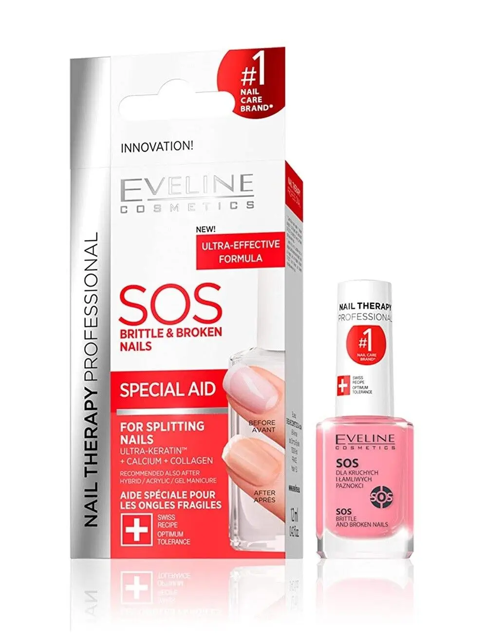EVELINE Lak za krhke i lomljive nokte SOS 12ml