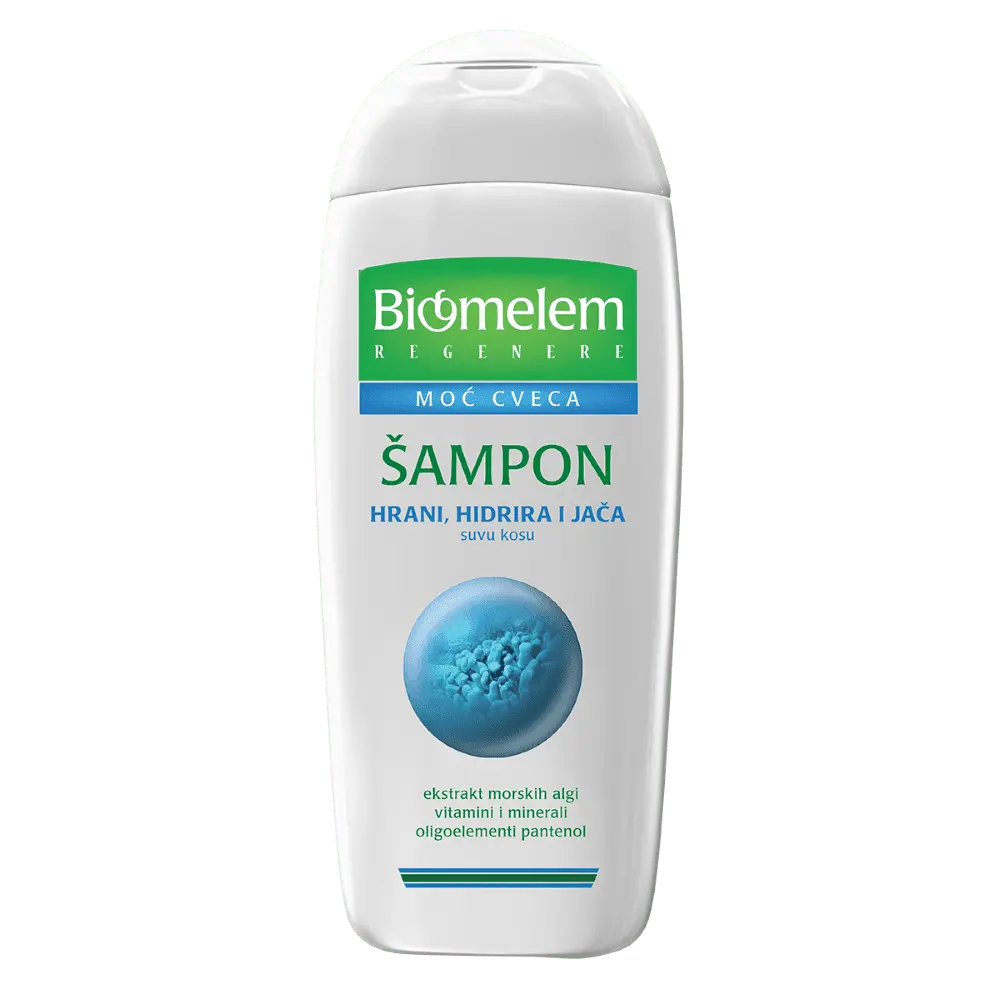 BIOMELEM Šampon koji hrani, hidrira i jača Moć cveća 222 ml
