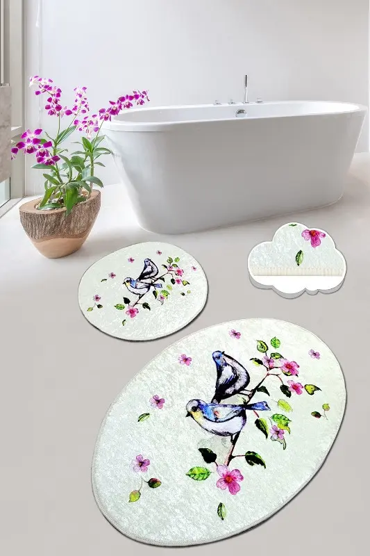 L'essentiel Maison Set 2 prostirke za kupatilo Šareni