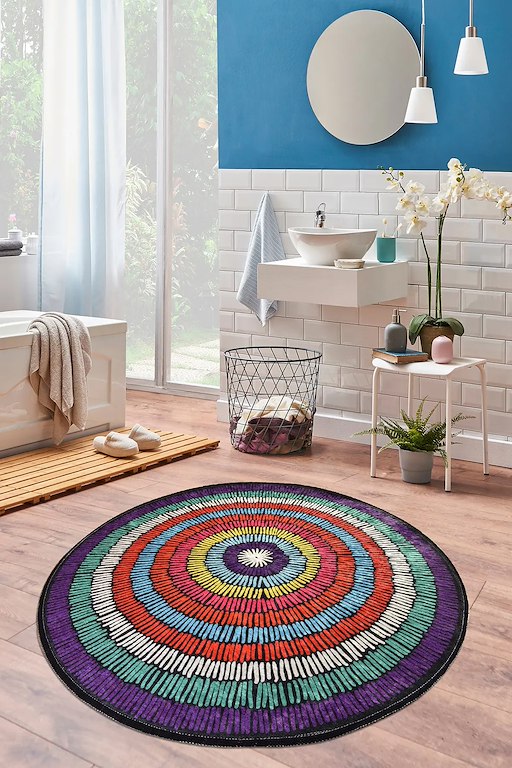 L'essentiel Maison Prostirka za kupatilo 100cm Šarena