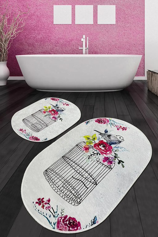 L'essentiel Maison Set 2 prostirke za kupatilo Šareni
