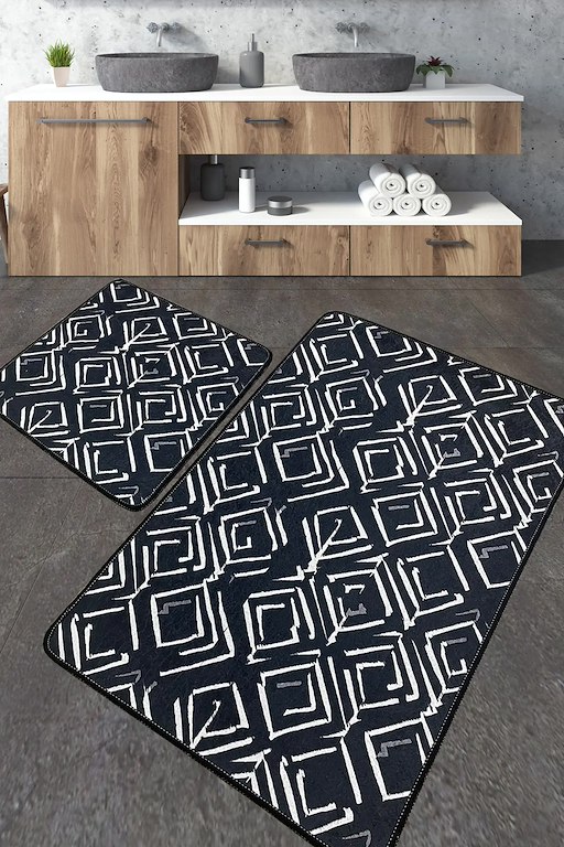 L'essentiel Maison Set 2 prostirke za kupatilo Šareni