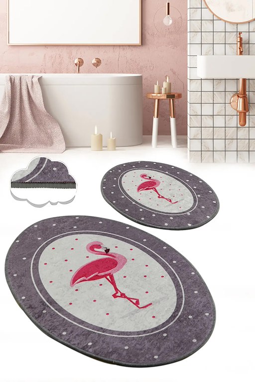 L'essentiel Maison Set 2 prostirke za kupatilo Šareni