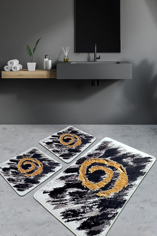L'essentiel Maison Set 3 prostirke za kupatilo Šareni