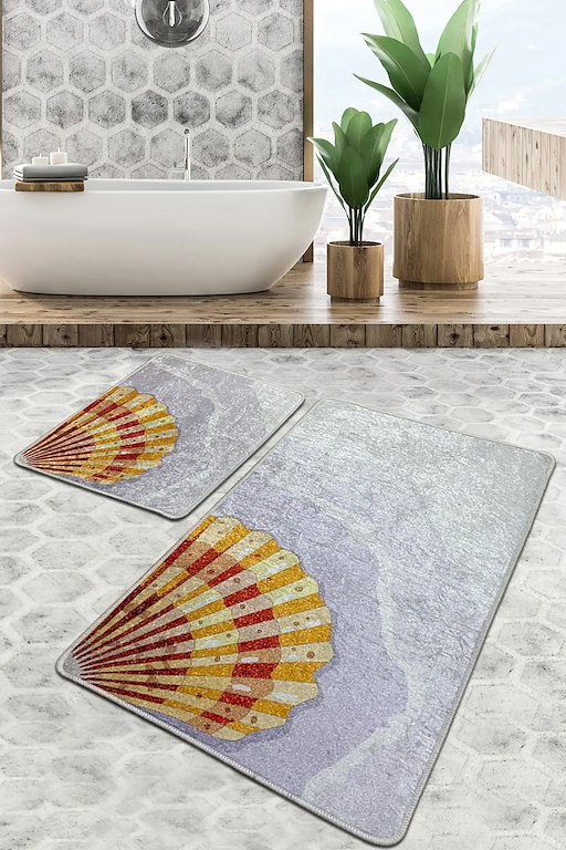 L'essentiel Maison Set 2 prostirke za kupatilo Šareni