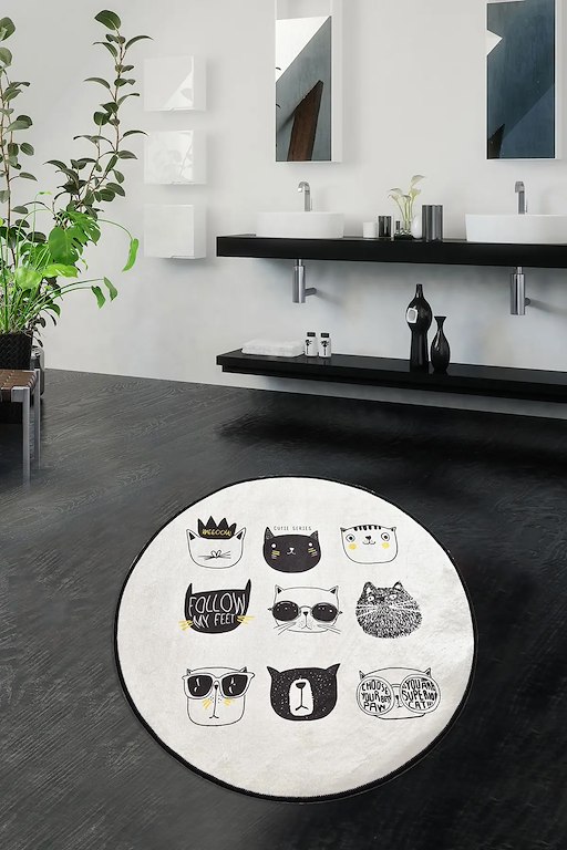 L'essentiel Maison Prostirka za kupatilo 100cm Šarena
