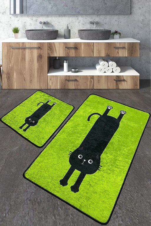 L'essentiel Maison Set 2 prostirke za kupatilo Šareni