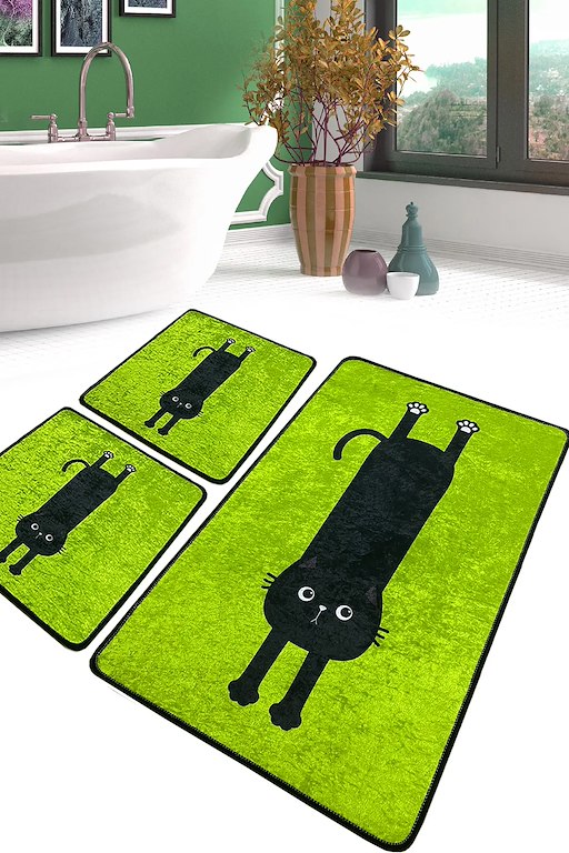 L'essentiel Maison Set 3 prostirke za kupatilo Šareni