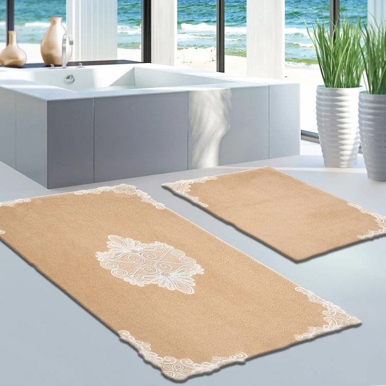 L'essentiel Maison Set 2 prostirke za kupatilo Kapućino