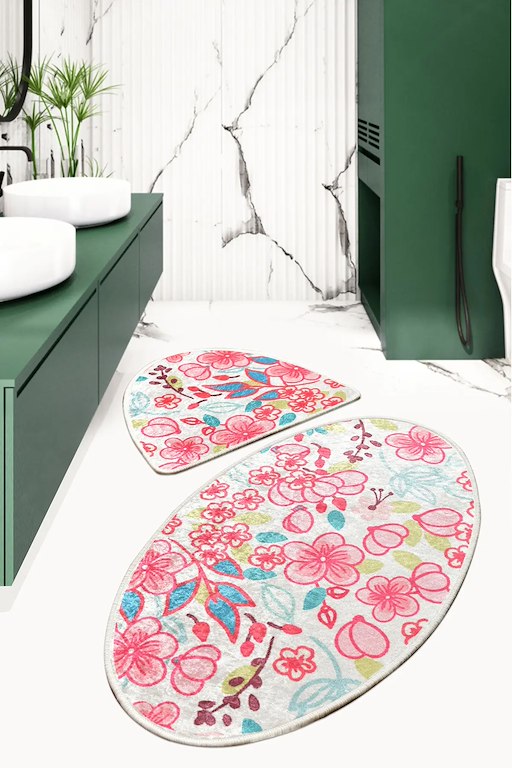L'essentiel Maison Set 2 prostirke za kupatilo Šareni