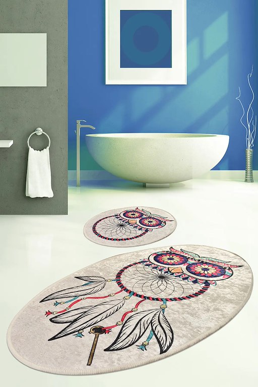 L'essentiel Maison Set 2 prostirke za kupatilo Šareni