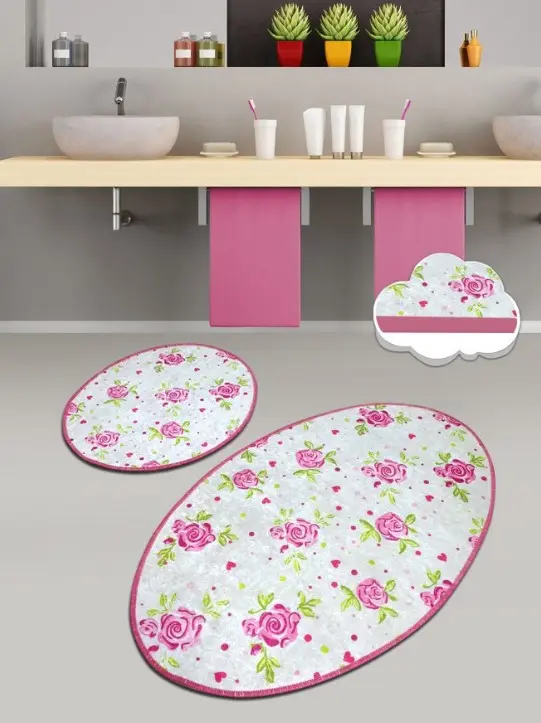 L'essentiel Maison Kupatilski otirač Frezya, 2 komada, Roze