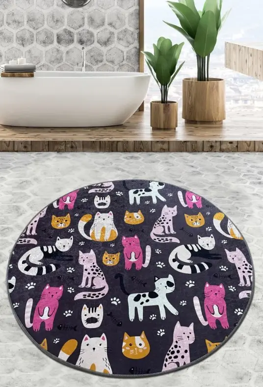 L'essentiel Maison Kupatilski otirač Park Cat, 100cm, Šareni