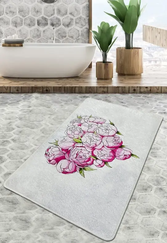 L'essentiel Maison Kupatilski otirač Peonia, 80x100cm, Sivi