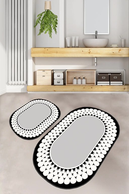 L'essentiel Maison Set 2 prostirke za kupatilo Šareni