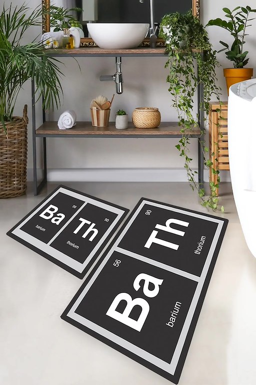 L'essentiel Maison Set 2 prostirke za kupatilo Šareni