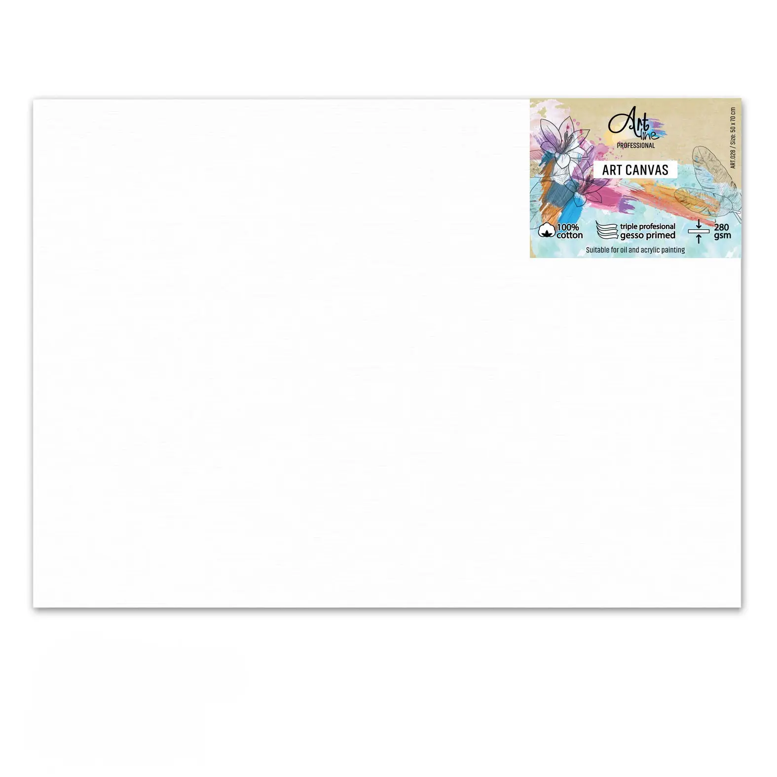 Artline Slikarsko platno, 50x70cm, 280gsm, Belo