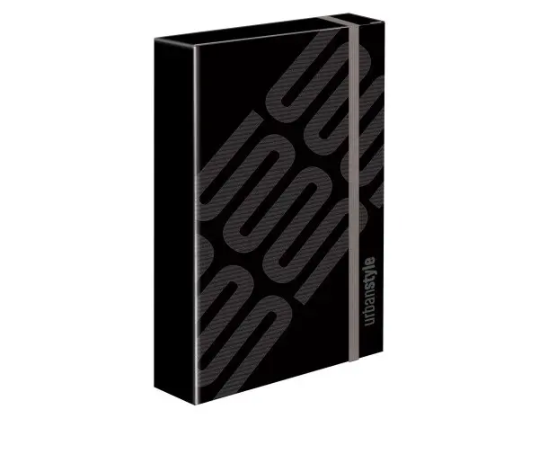 S-Cool Fascikla sa gumom Premium Fallin' stars 31x24x4.5cm, SC2770, Crna