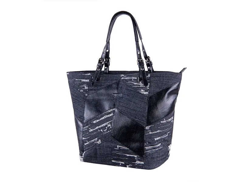 PULSE Torba na rame Venezia Black Jeans, Siva