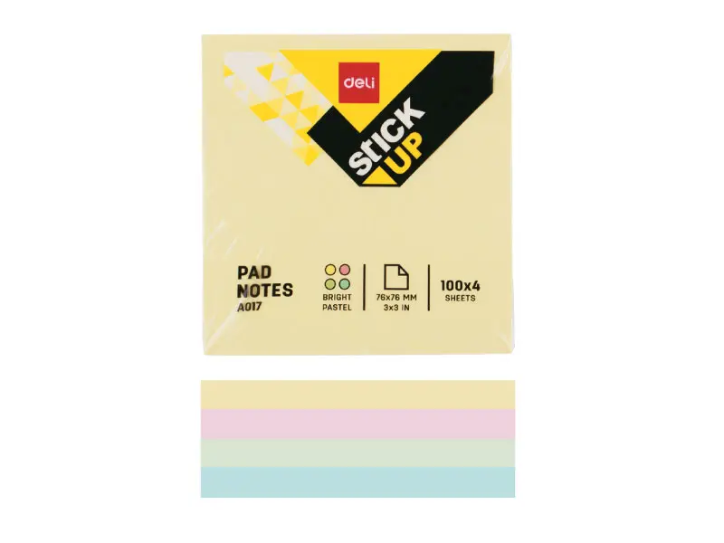 Deli Stikeri EA01703, 76x76mm, 100 listova
