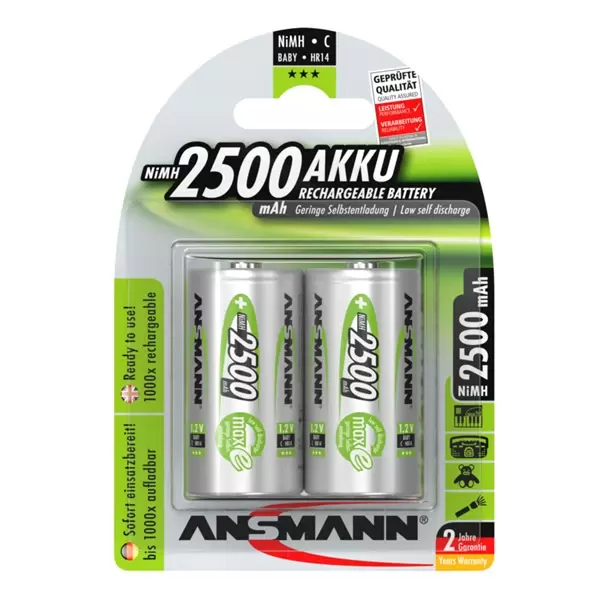 Punjiva baterija 2500 mAh, NiMh HR06 ANSMANN