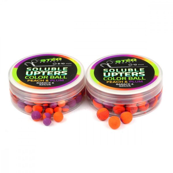 STEG SOLUBLE UPTERS COLOR BALL 12mm PEACH & PLUM 30g (SP313125)